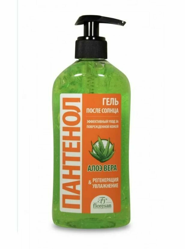 Floresan Гель регенерирующий после солнца Пантенол Алоэ Вера 500 мл