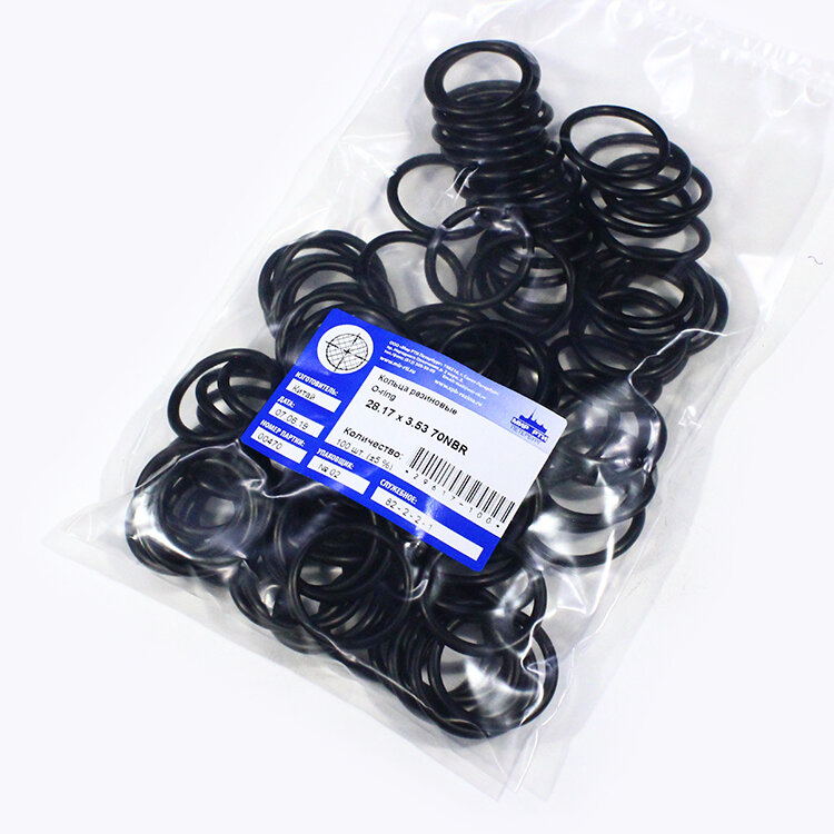 Кольца резиновые уплотнительные (O-ring) 28.17х3.53 70NBR (упаковка 100 шт. ±5%)