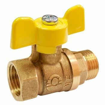 Газовый кран VALFEX 1/2' FM 'бабочка'