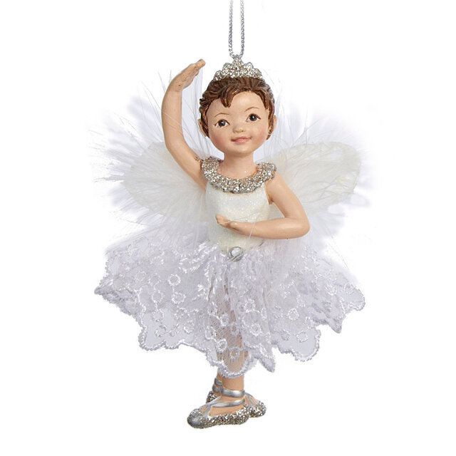 Ёлочная игрушка Фея-балерина Фантазия 11 см, подвеска, Kurts Adler (Куртс Адлер), C8548-2