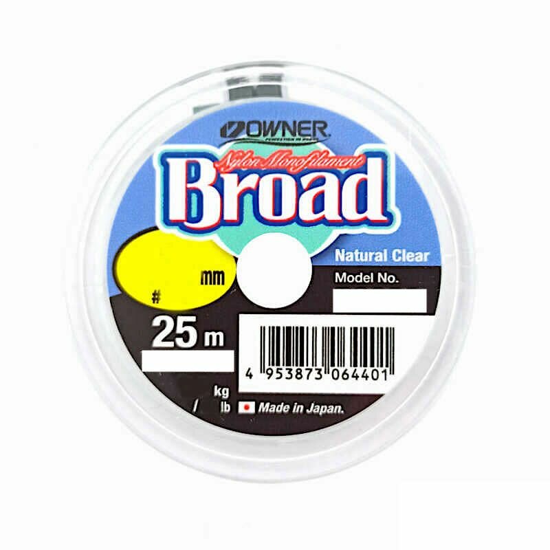 Леска Owner BROAD 25м 0.12 / 1.5кг.