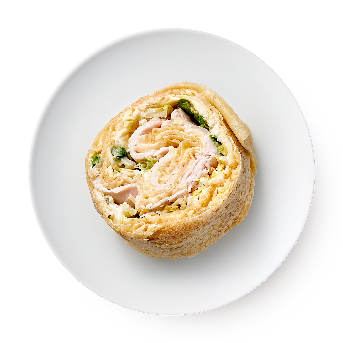 Рулет с индейкой Братья Караваевы, в лаваше, с сыром, горчично-майонезный соус