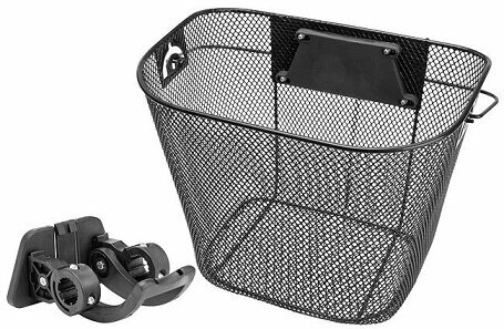 STELS Корзина передняя большая JL-285/2 С ручкой сталь быстросъемное крепление под 31,8мм (Черный)