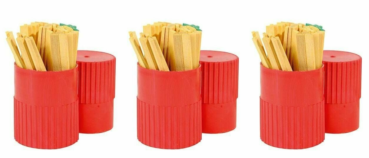 Красная звезда Счетные палочки деревянные, 3 уп.