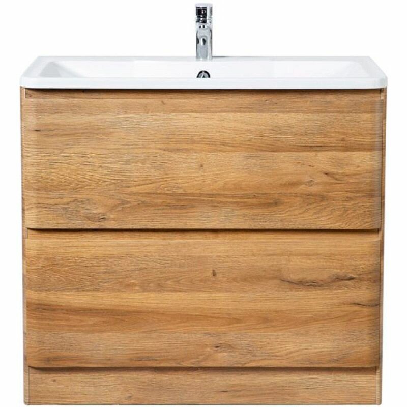 База под раковину напольная BelBagno Albano с двумя выкатными ящиками Rovere Rustico 1000x450x810 ALBANO-1000-2C-PIA-RR