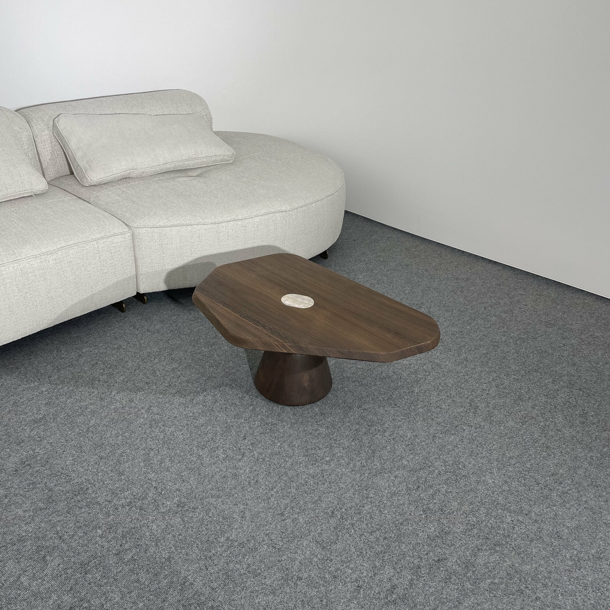 Кофейный столик Homage Odeon, МДФ, коричневый, 90х83х33 см