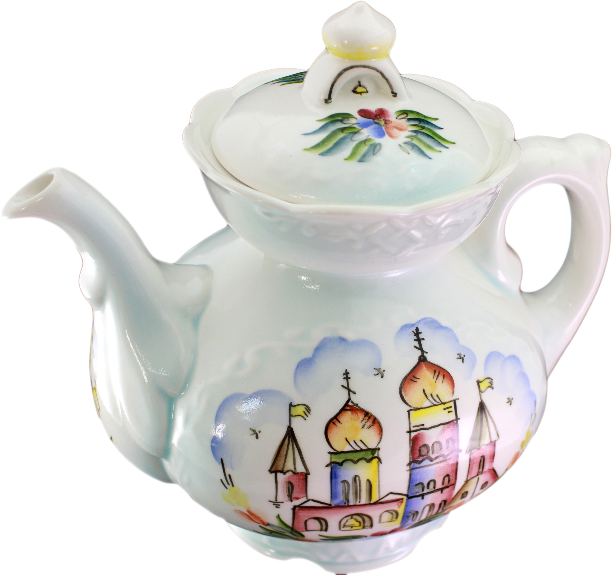 Семикаракорский фаянс Чайник "Столичный"