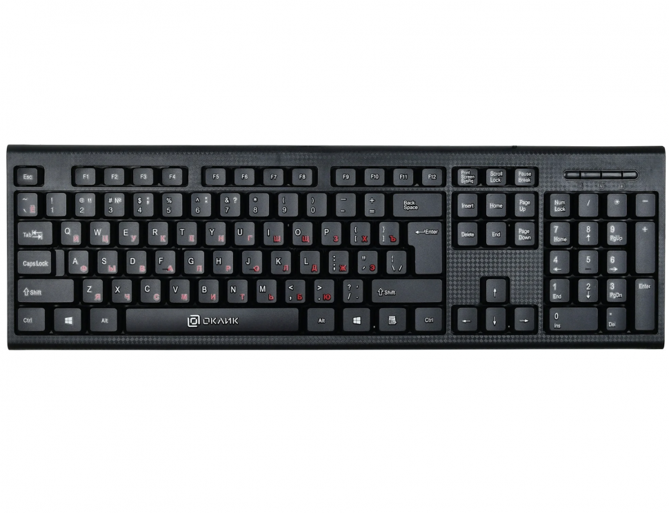 Клавиатура OKLICK 120M Black USB