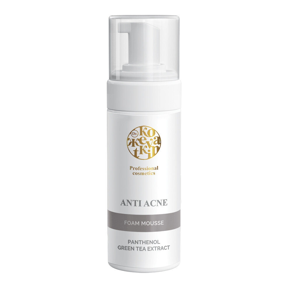 Пенка-мусс для умывания для проблемной кожи лица Anti-acne Dr.Kozhevatkin, 150 мл.