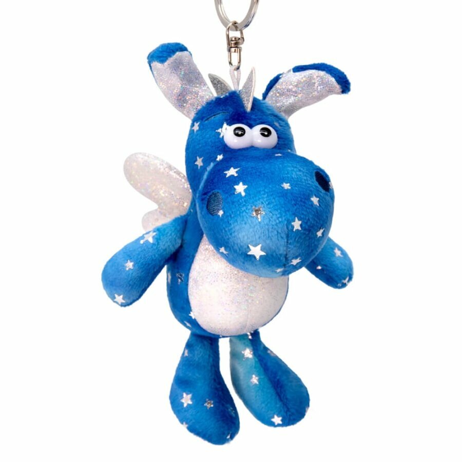 Мягкая игрушка BUDIBASA - символ 2024 года - брелок-игрушка дракон Норд, 10 см