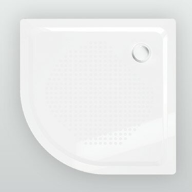 BLB Стальной душевой поддон полукруг C96C 90x90 BLB