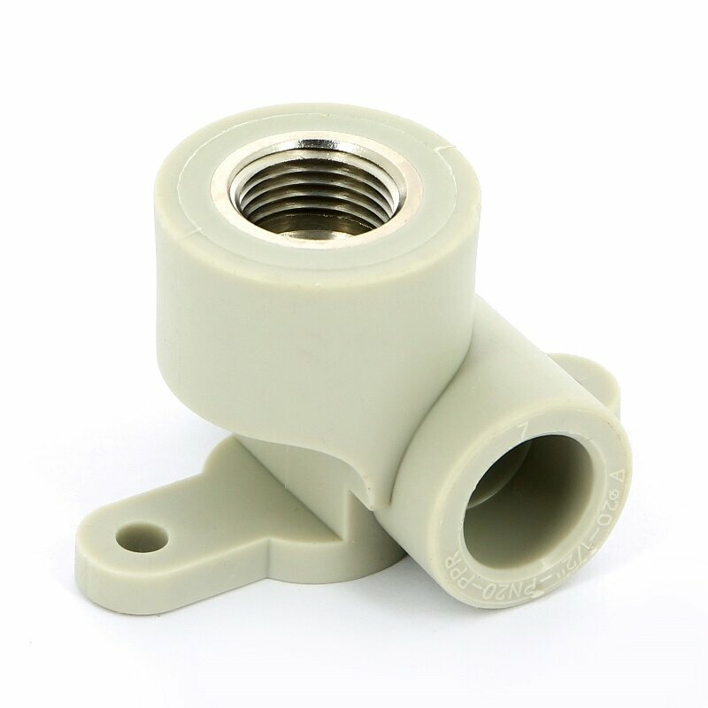 Водорозетка проходная комб. 20 х 1/2" (ВР) PP-R FV-PLAST серый