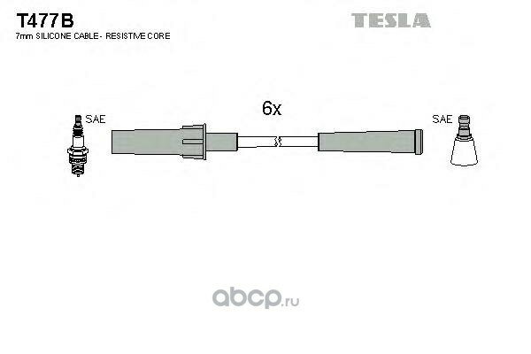 Провода высоковольтные компл. chrysler pacifica 2005-2008 chrysler town & countr tesla t477b