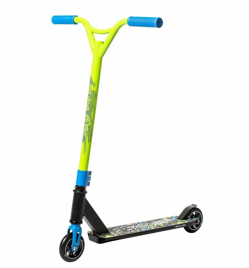 Самокат SUB TECH 100 (NEW) трюковый черный/неоновый