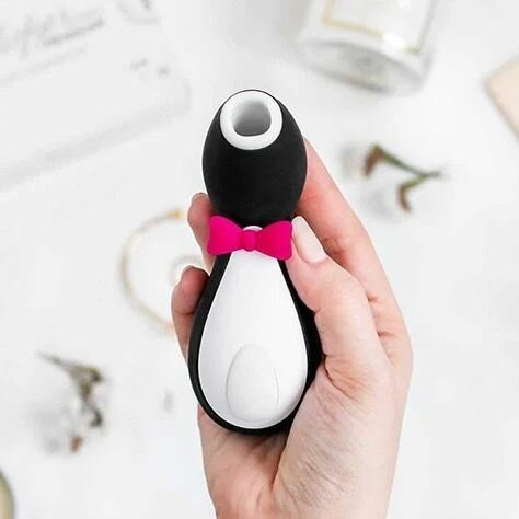 Вибратор пингвин вакуумный для клитора секс игрушки 18+