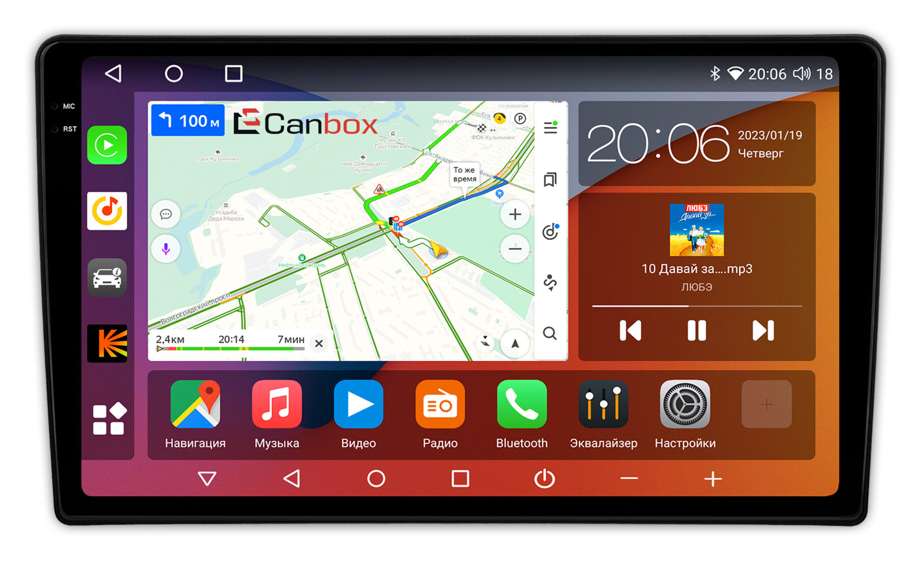 Штатная магнитола Ford F-150 10 1996-2004 Canbox EVO 2K 5815-9-0169 на Android 14 (4G-SIM, 6/128, DSP, QLed, AI, 360)