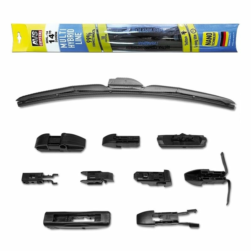 A40378S Щетка стеклоочистителя AVS Multi Hybrid Line (10 в 1) MHL-14 (35 см)