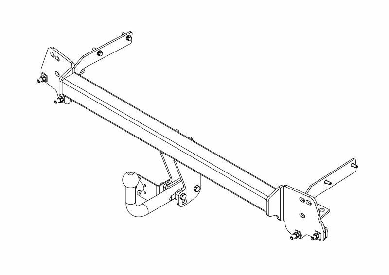 Фаркоп на TOYOTA CAMRY (2006-2018) (без электрики, паспорт/сертификат в комплекте) Автос. TY 17