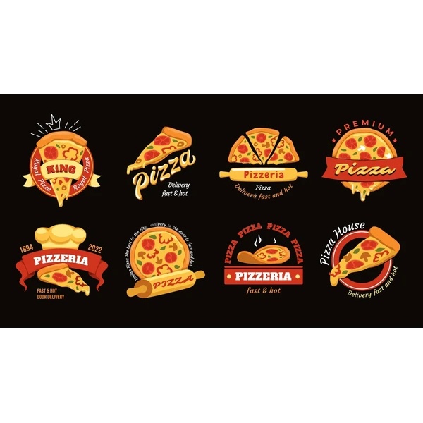 Наклейки и стикеры Горячая пицца