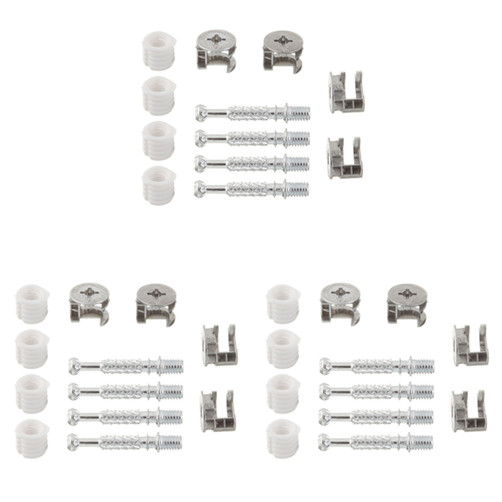Набор для стяжки фасада для ДСП 16 мм (12 комплектов)