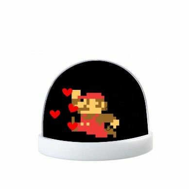 Водяной шар Марио/ Mario №8, Искусственный снег
