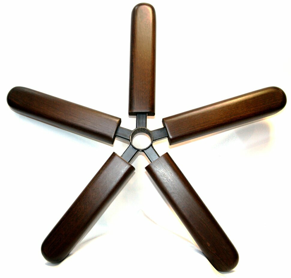 Крестовина с деревянными накладками "5"