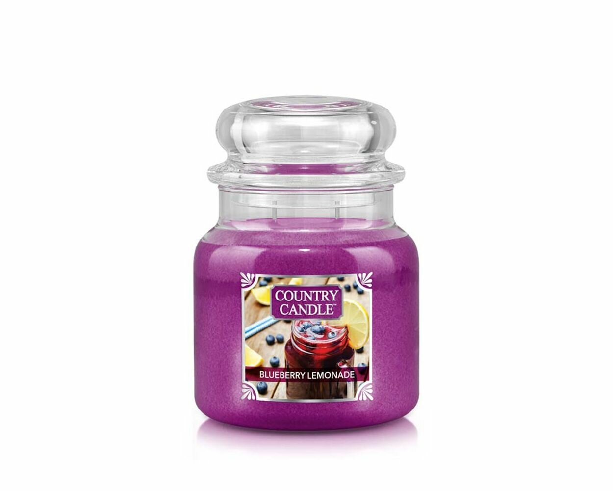 Country Candle/ Свеча средняя Черничный лимонад / Blueberry Lemonade 453гр. 65-90 часов