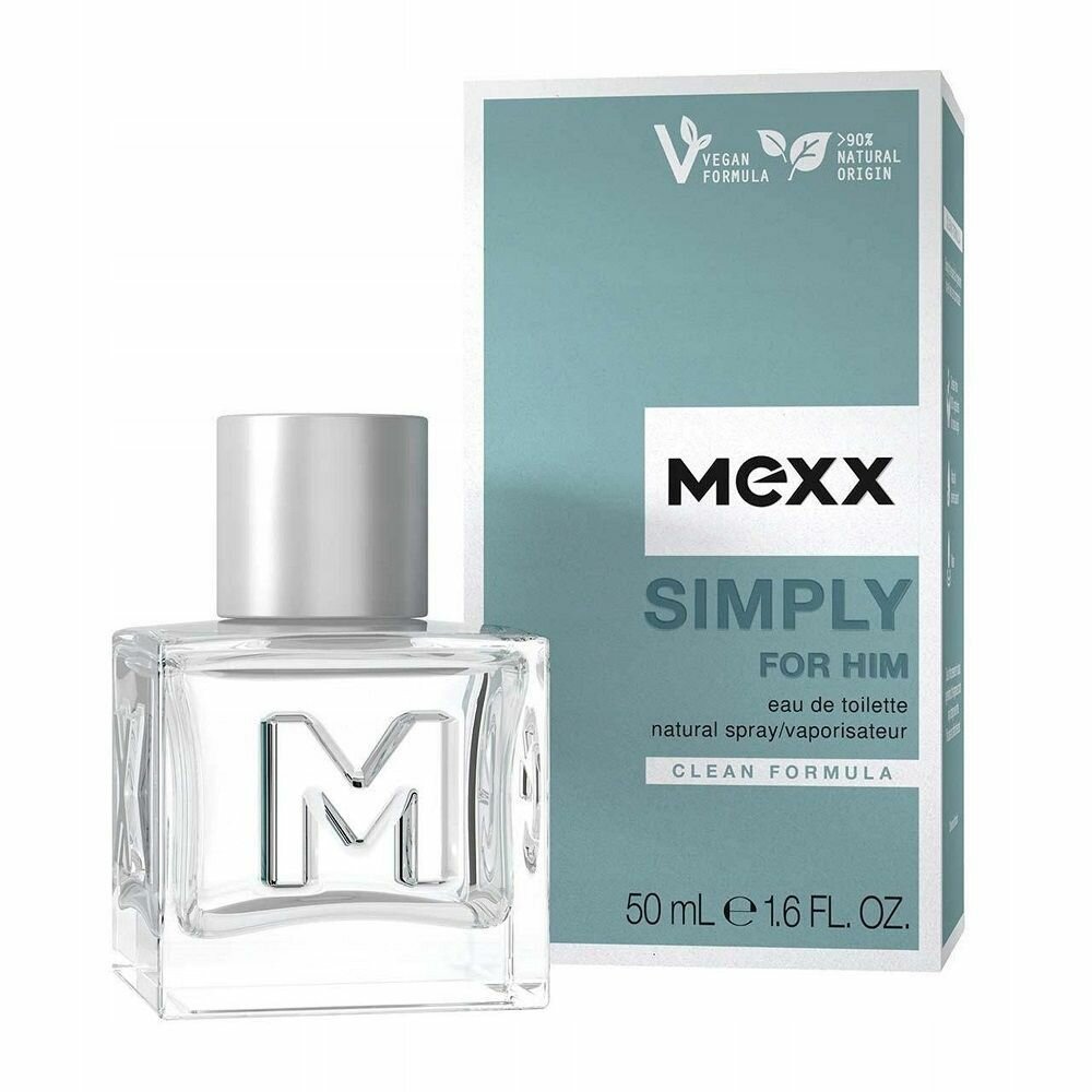Туалетная вода MEXX Simply Man Eau De Toilette 50 мл для мужчин