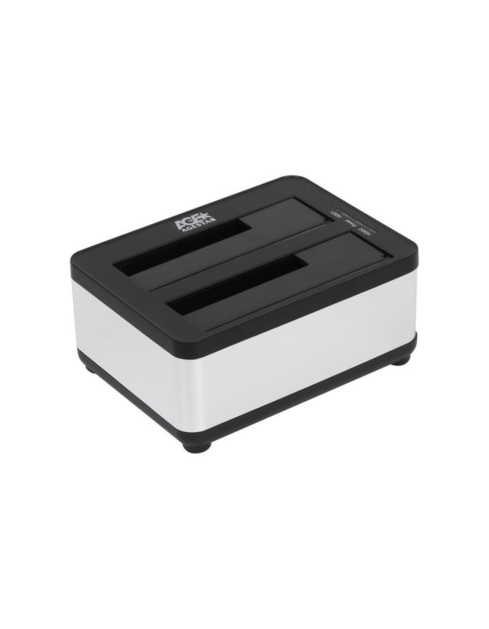 AgeStar 3UBT8 (SILVER) Док станция для HDD 2.5"/3.5" SATA clone, USB3.0, пластик+алюминий, серебристый,