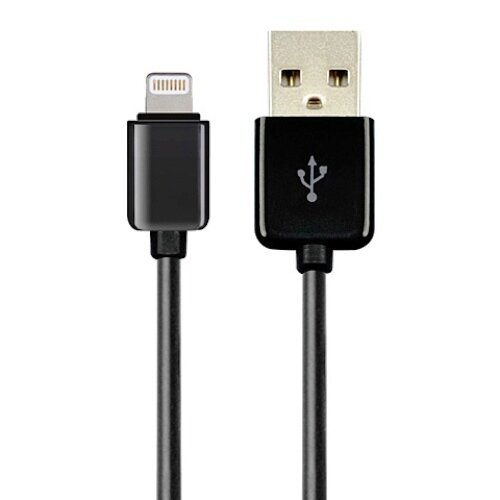 Кабель USB-Am Lightning Dialog CI-0317S black витой спиральный - 1.7 метра чёрный
