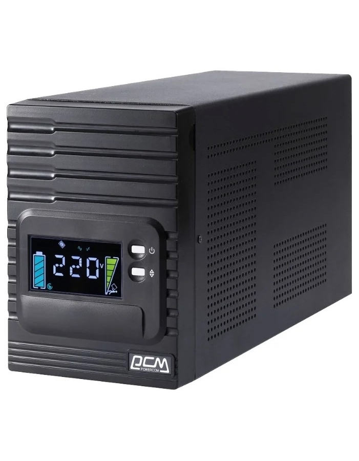 PowerCom Smart King Pro+ SPT-1500-II LCD ИБП (Line-Interactive, 1500VA/1200W, Tower, 8xC13 с резервным питанием, USB, SNMPslot) (1152565)