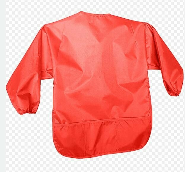 Фартук-накидка с рукавами deVente, 44*61см, 3 кармана, водоотталкивающая ткань, красный