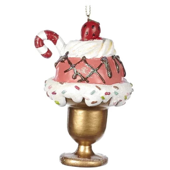 Елочная игрушка Мороженое с карамелью - Maison du Sucre 10 см, подвеска, Goodwill (Гудвилл), TR21318-2