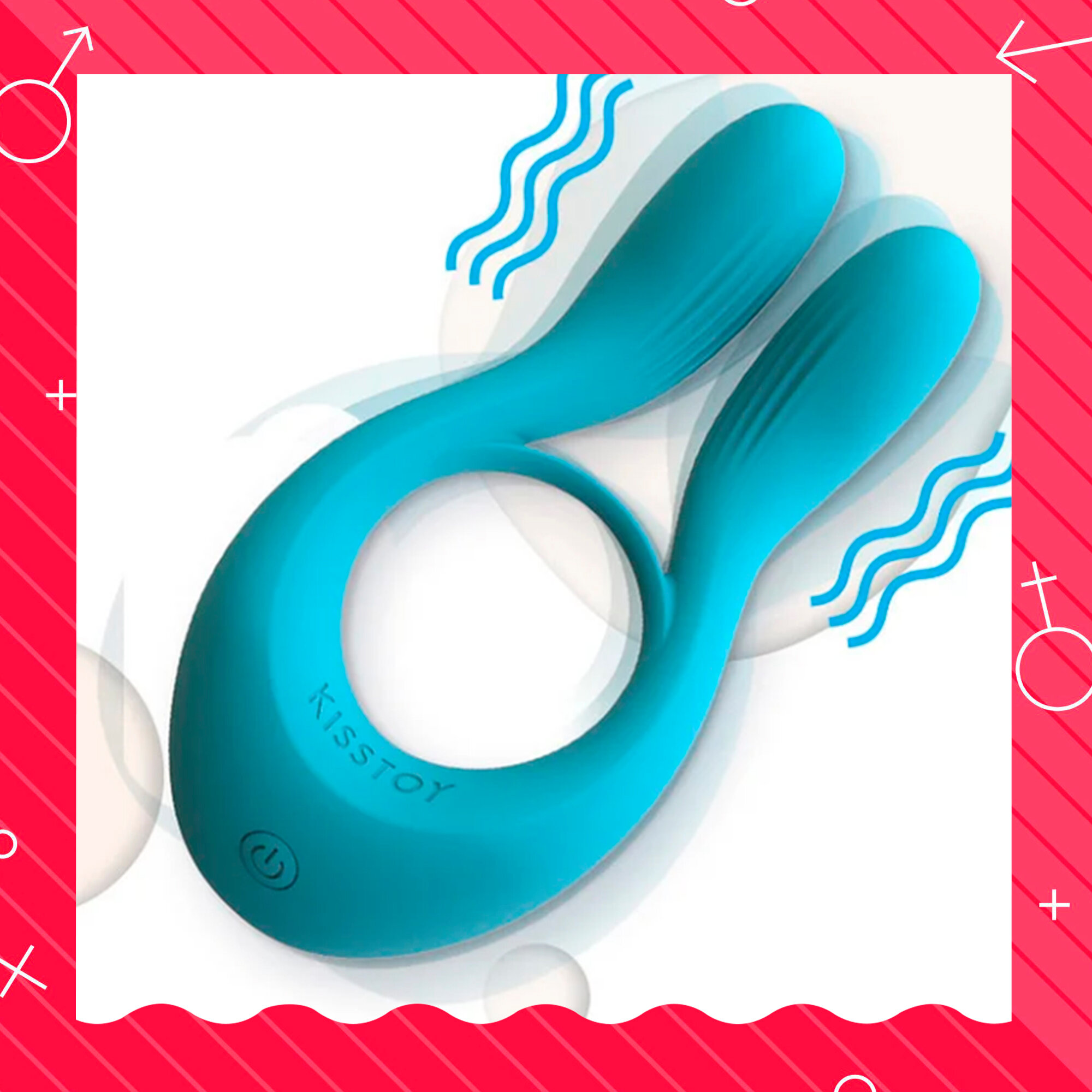 Эрекционное-вибрационное кольцо KissToy