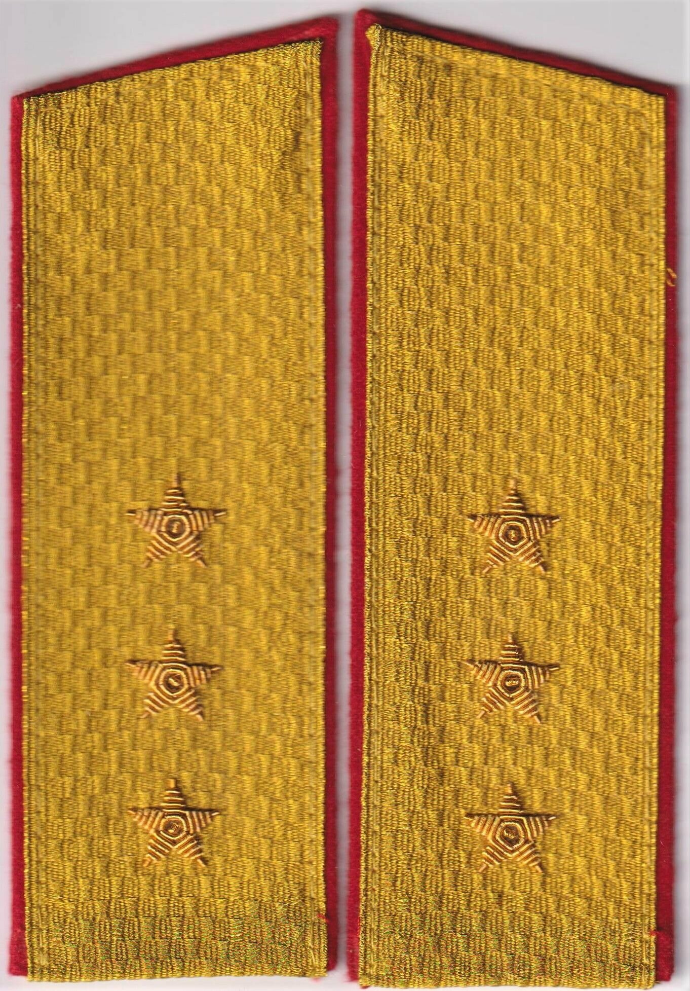 Погоны ОВ парадные со скосом, старший прапорщик