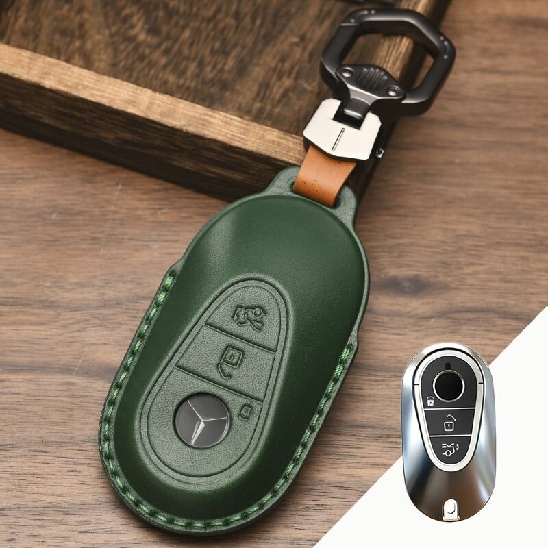 Чехол кожаный для смарт ключа Mercedes-Benz (3 кнопки)