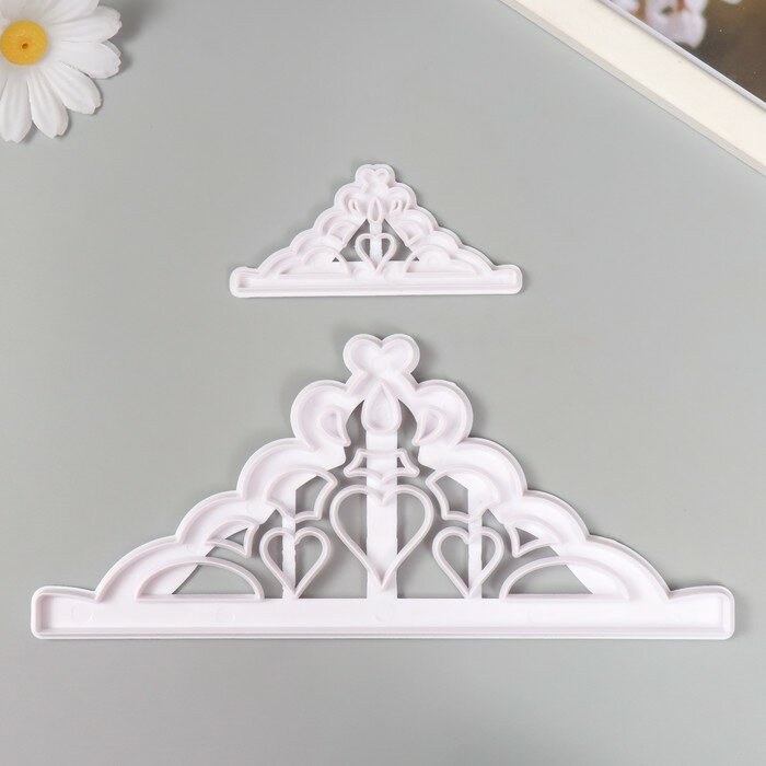 Формочки для лепки Уголки. Сердце, набор 2 шт, 8.9×20.3 см; 3.9×8.5 см