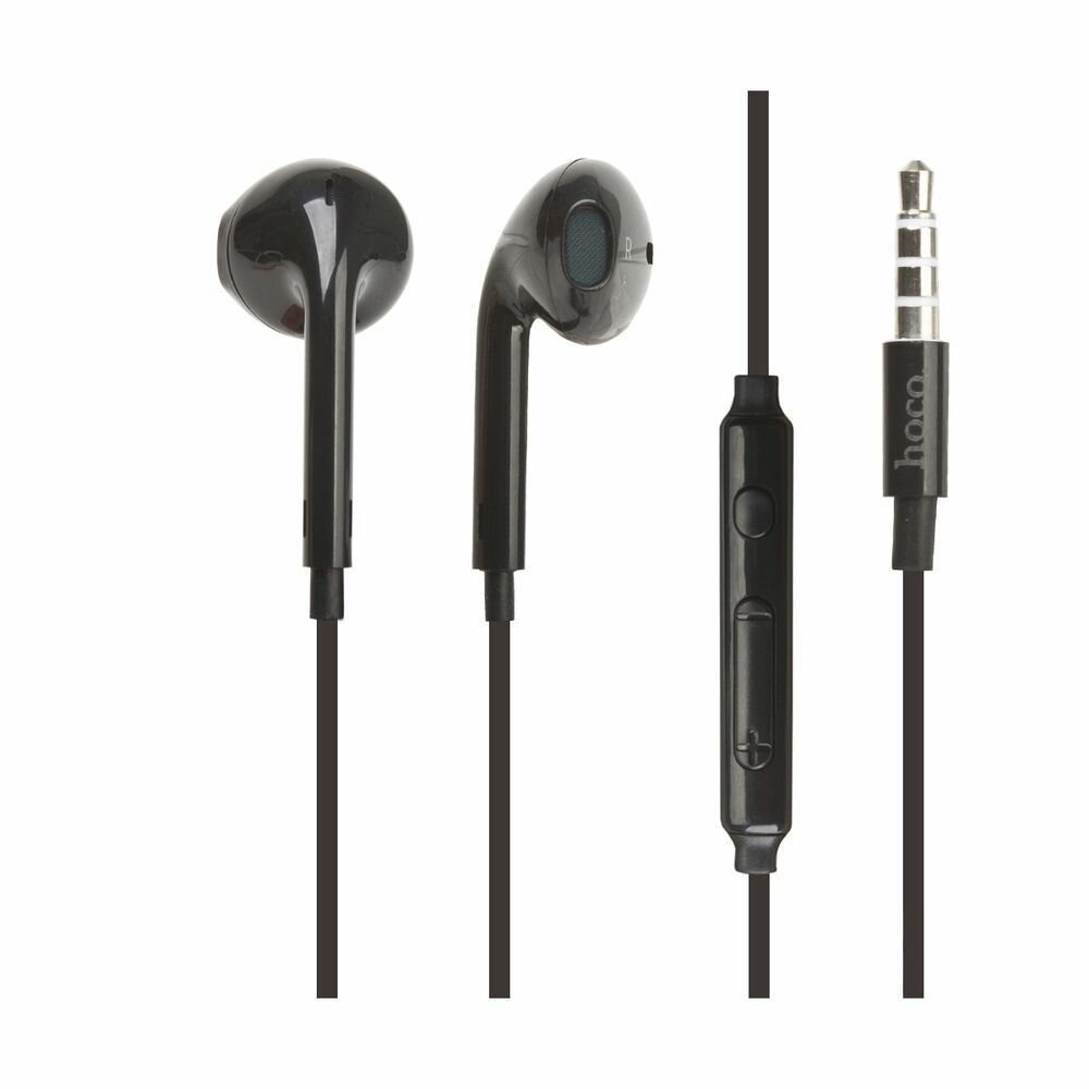 Наушники проводные с микрофоном Hoco M55 Memory Sound, MiniJack 3.5мм, 1.2 метра, черный