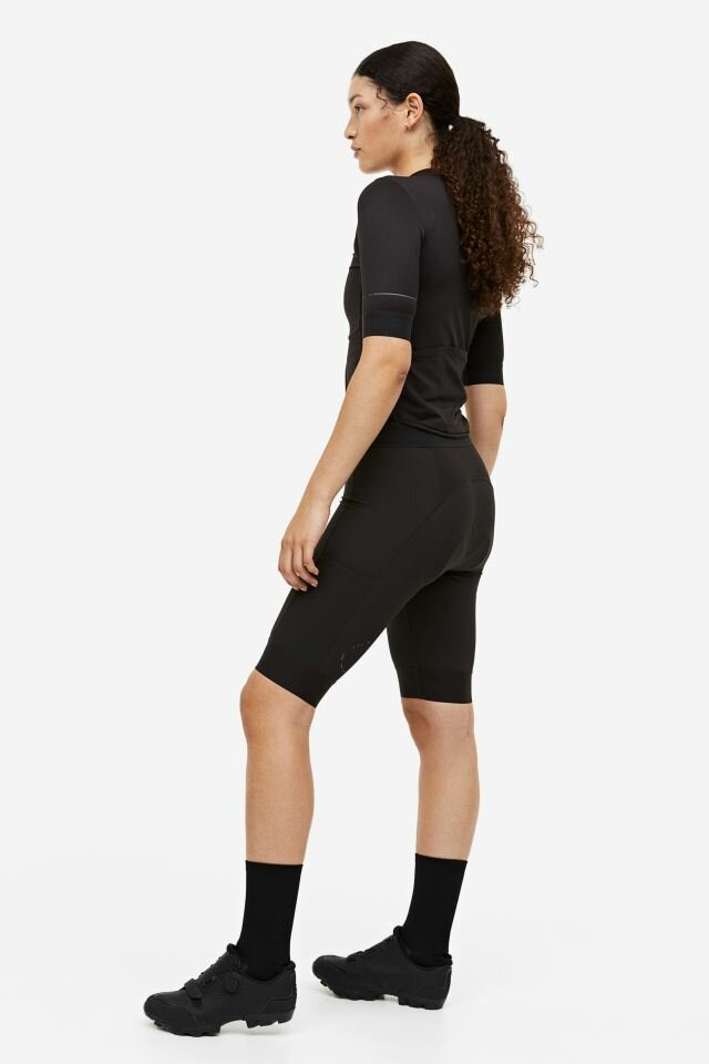 Велосипедки H&M Велосипедные шорты DryMove™, размер M, черный — фото 1