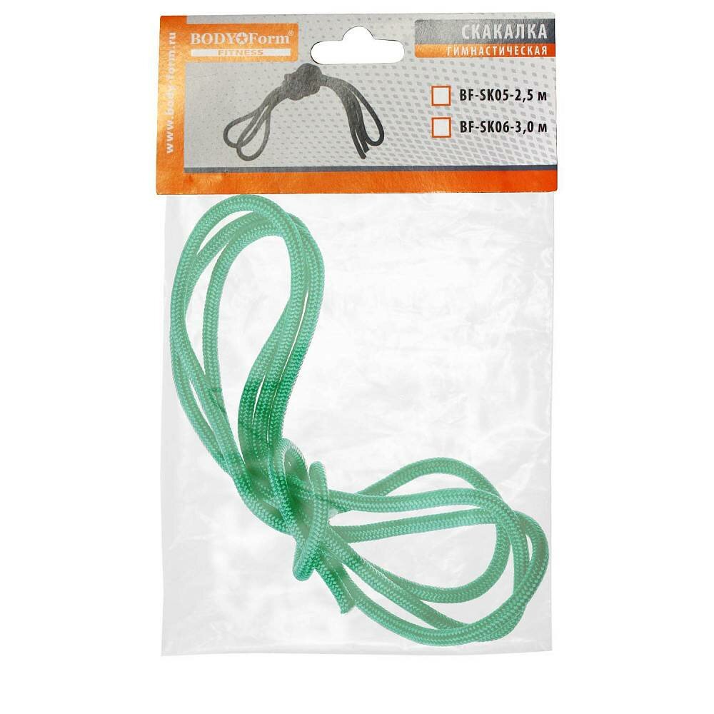 Скакалка гимнастическая Bf-sk05 2,5м, 130гр. (зеленый)