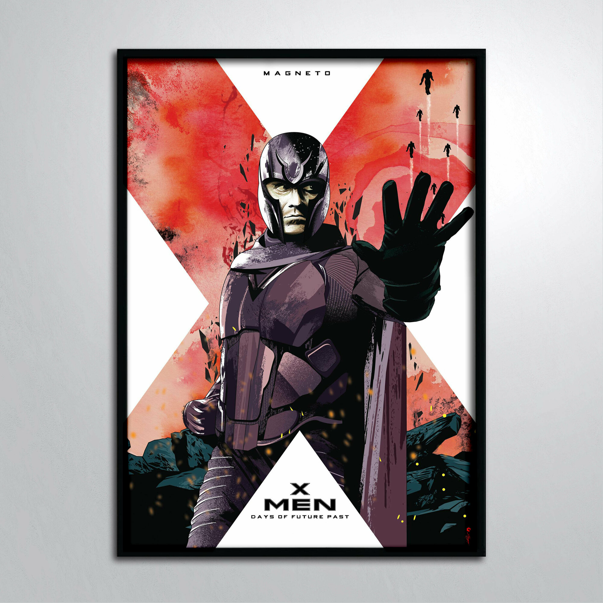 Постер без рамы/Люди Икс Дни минувшего будущего Магнито Арт X-Men Days of Future Past