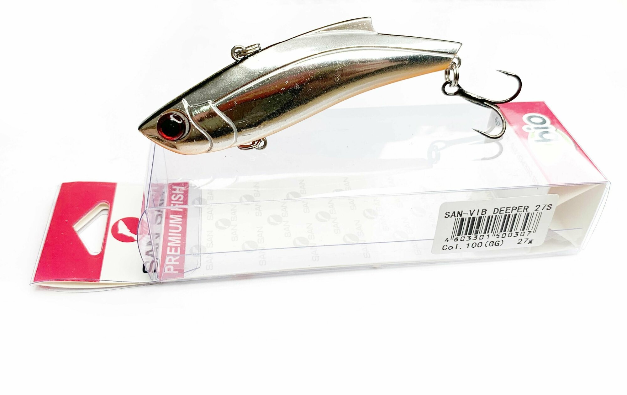 Раттлин для зимней и летней рыбалки SAN-VIB DIVING 27S, цвет 100(GG), вес 27 гр.