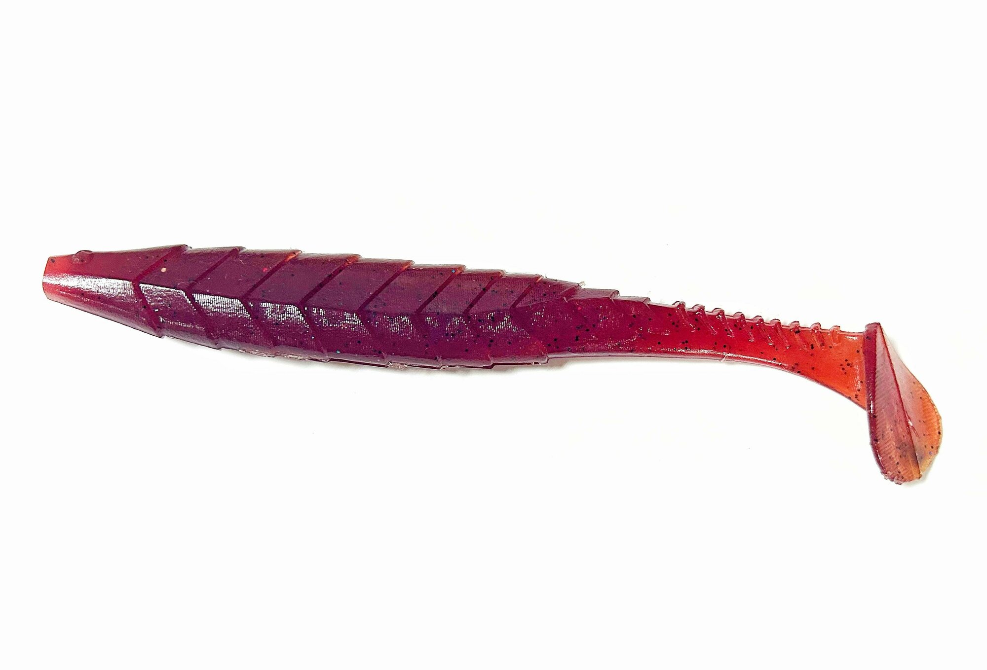 Мягкая силиконовая приманка Pike Minnow 20см; 1шт; Красный/Grape (UV)