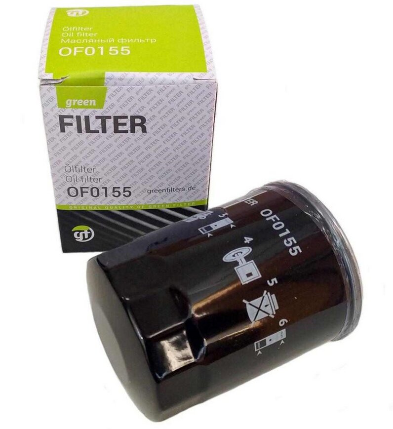 Фильтр масляный GREEN FILTER OF0155 SUZUKI Ignis/Jimny/Liana/Samurai 98-> SUBARU Justy 03->
