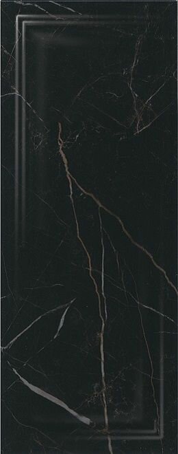 KERAMA MARAZZI Плитка Алькала черный панель глянц, 20x50, арт. 7201 (цена за 1.2 м2)