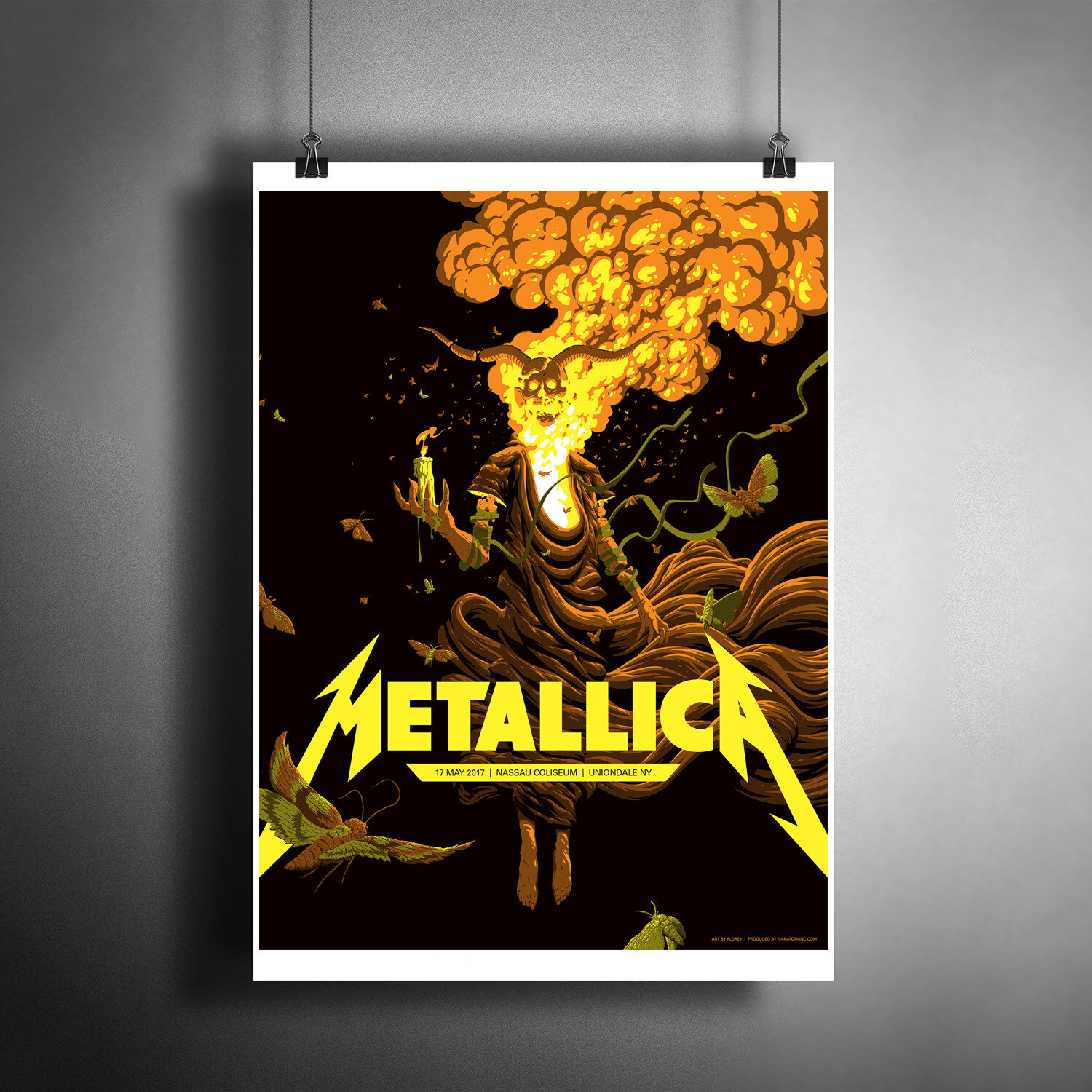 Постер плакат для интерьера "Музыка: Американская рок-группа Metallica (Металлика)"/ Декор дома, офиса, комнаты A3 (297 x 420 мм)
