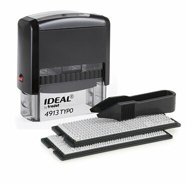 Ideal 4913 typo самонаборный штамп 58х22мм, 5 строк (черная / Русский / 2)