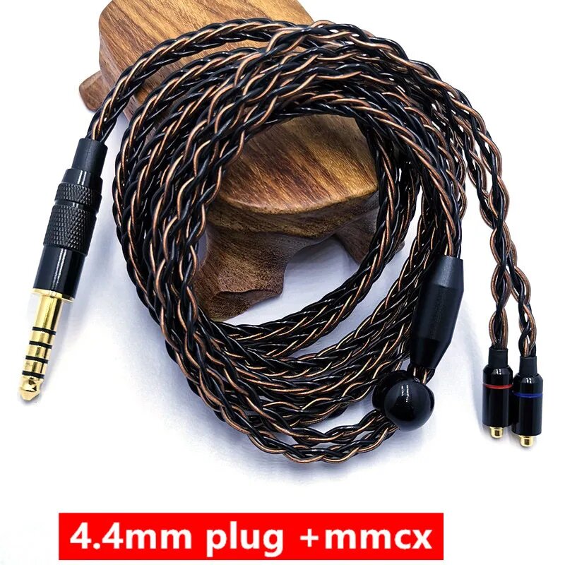 RYGMR Кабель для наушников mmcx 1,2 м 3,5/2,5/4,4 мм RY-C6 mmcx 4.4mm