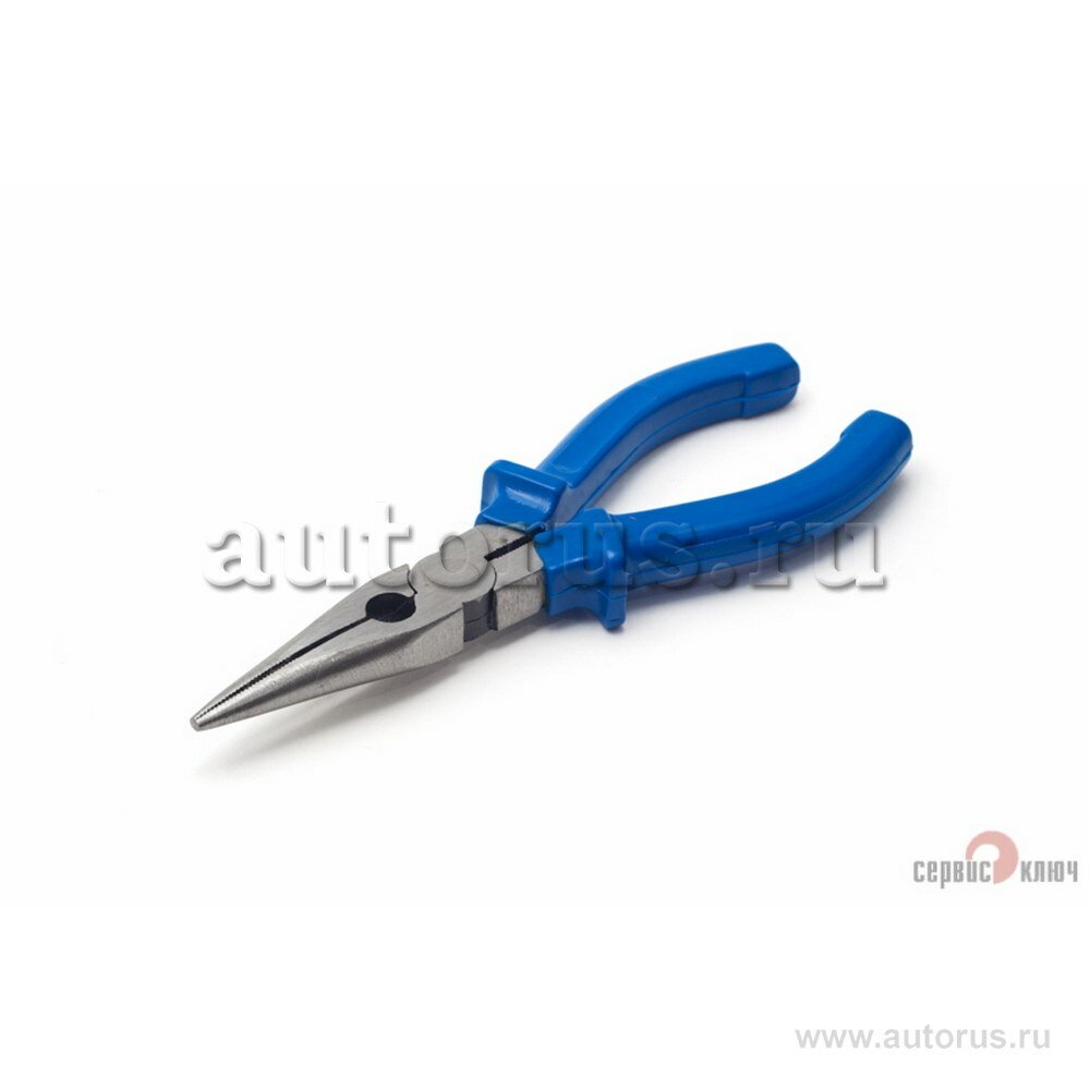 Утконосы прямые 160 мм (с синими ручками), сервис ключ 71161, подходят для точных работ.