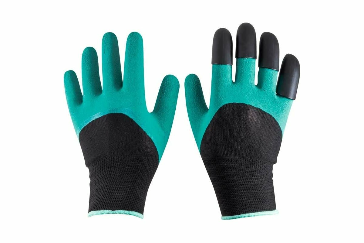 Park GG-4 003656 Садовые перчатки из полиэстера с пластиковыми когтями для садовых работ